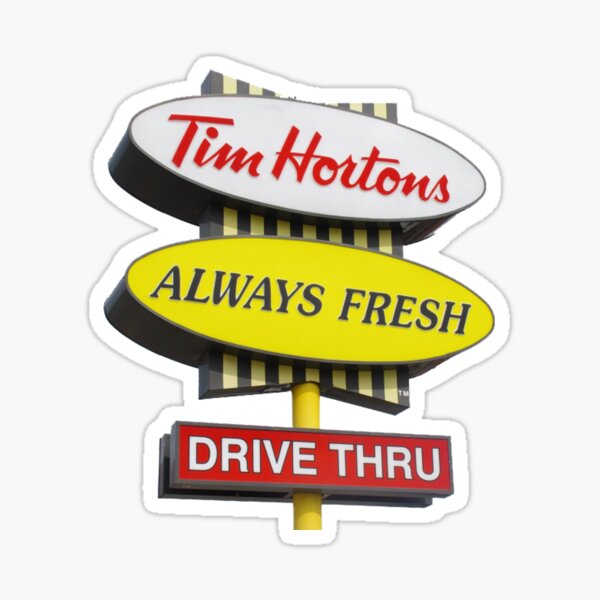 "Tim Horton's Sign" Sticker for Sale by Ellieamazing56 | Redbubble