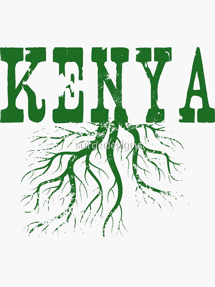 "Kenya Roots" Sticker by surgedesigns | Redbubble