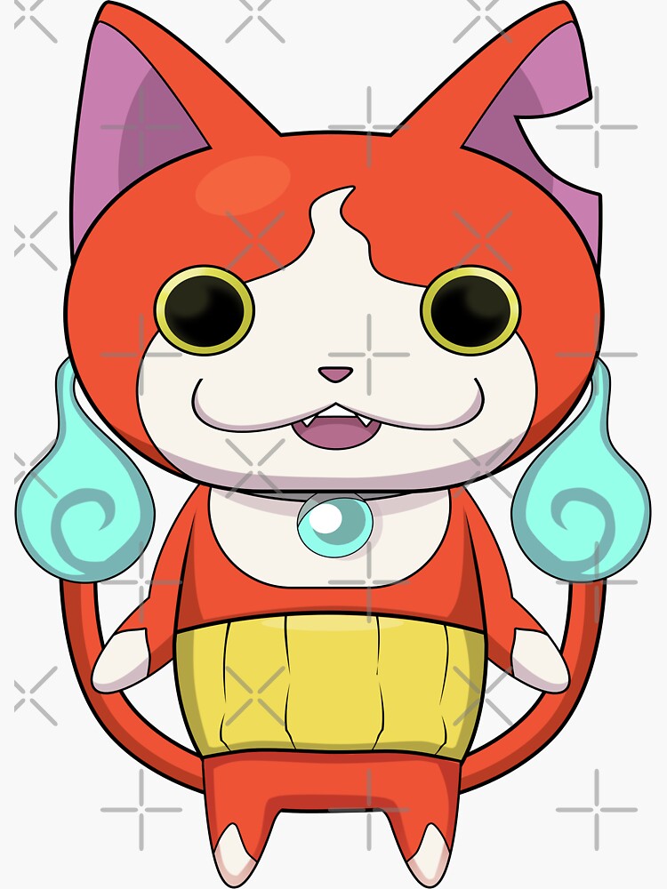 "Jibanyan" Sticker by retinascrew | Redbubble