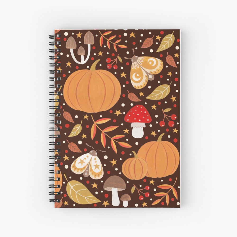 "Autumn elements" Spiral Notebook for Sale by Laorel | Redbubble