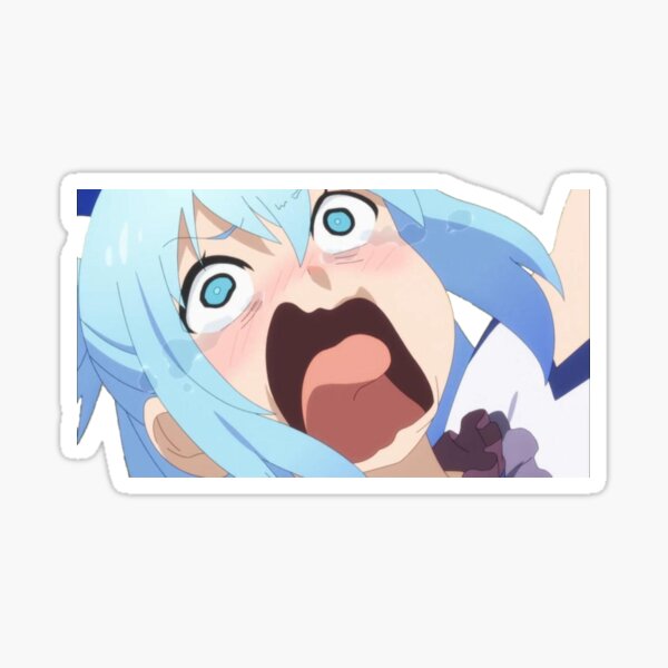 "Aqua Scream Design " Sticker for Sale by OrloBrownS | Redbubble