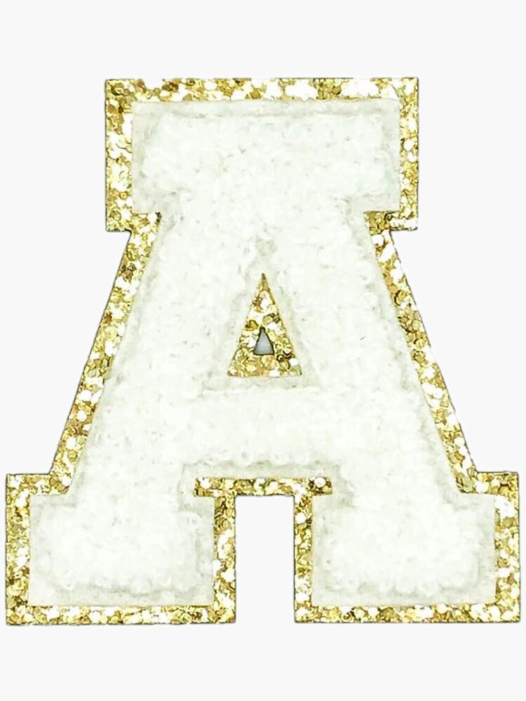 "Glitter Letter A" Sticker for Sale by DiatonicDesigns | Redbubble