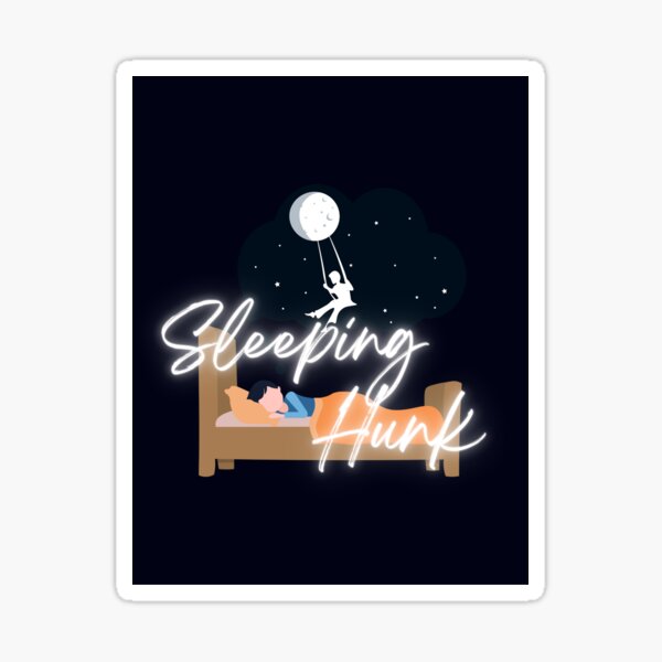 "Sleeping Hunk - Funny" Sticker for Sale by PetiShop | Redbubble