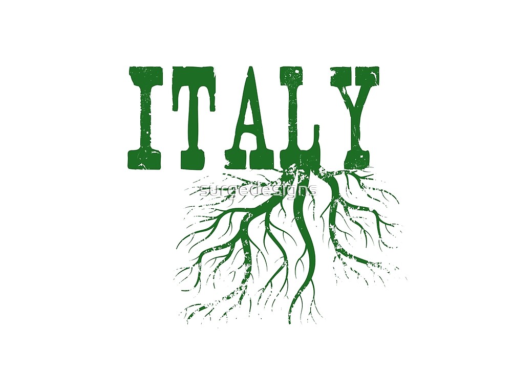 "Italy Roots" by surgedesigns | Redbubble