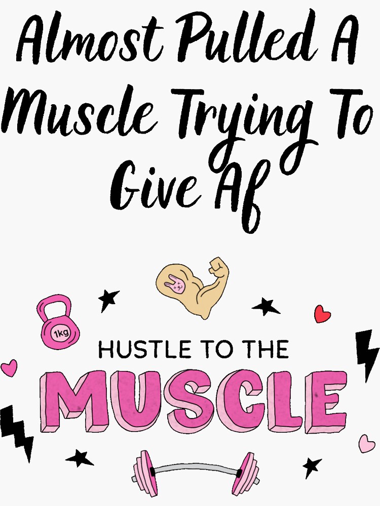 " Almost Pulled A Muscle Trying To Give Af" Sticker for Sale by ...