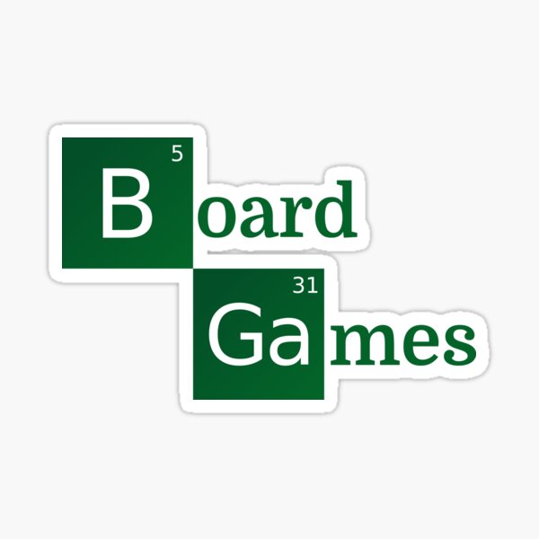 "Breaking board games bad" Sticker for Sale by meeplerumble | Redbubble