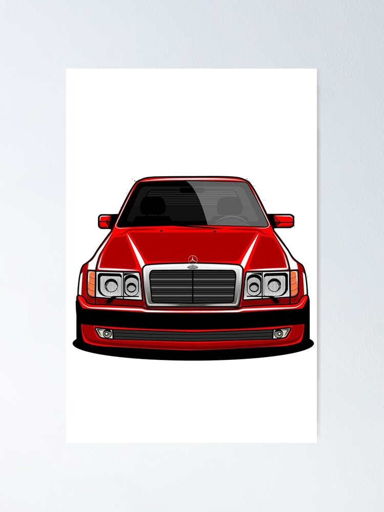 "Mercedes Benz w124 AMG" Poster for Sale by MagicWand9900 | Redbubble