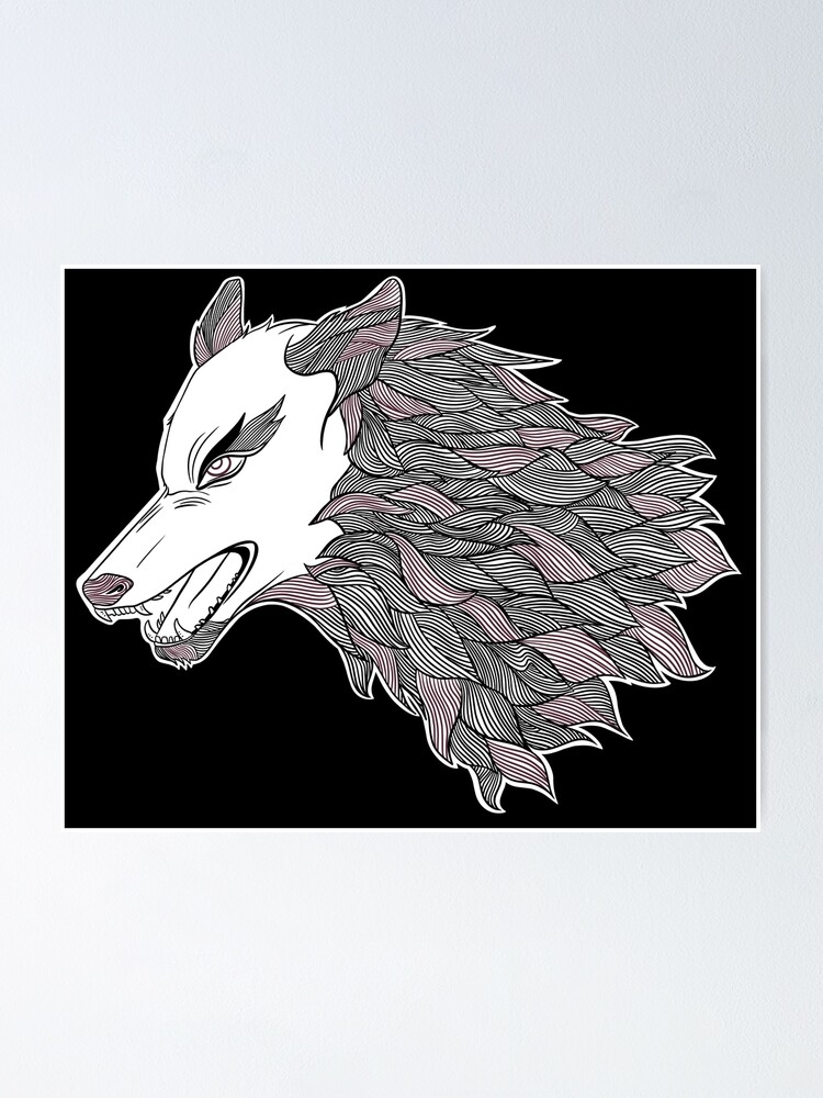 "Angry Wolf Ripping" Poster for Sale by House-Of-Anala | Redbubble