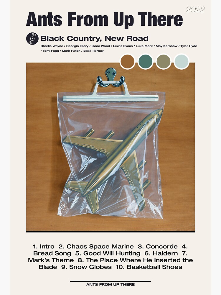 "ANTS FROM UP THERE Black Country New Road poster" Sticker for Sale by ...