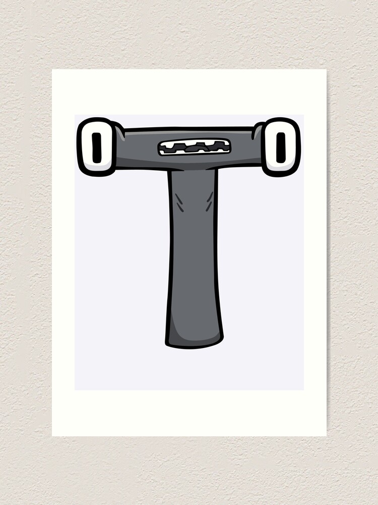 "Alphabet Lore letter t" Art Print for Sale by U-name | Redbubble