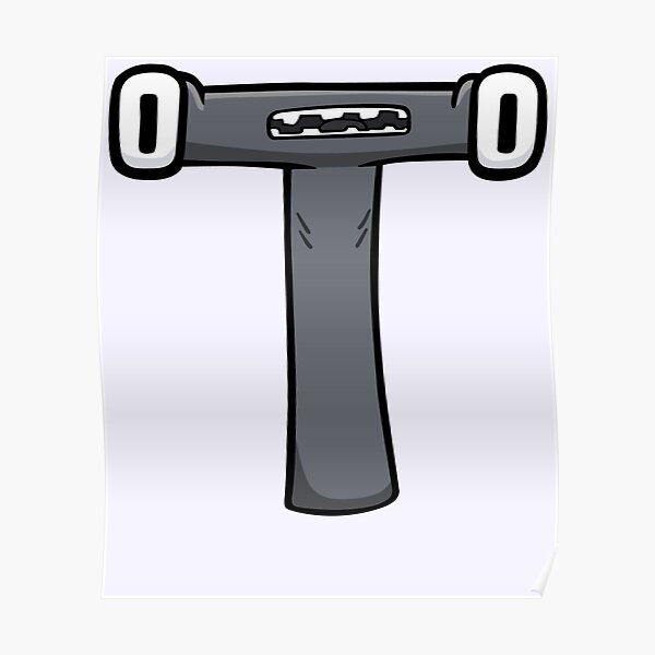 "Alphabet Lore letter t" Poster for Sale by U-name | Redbubble