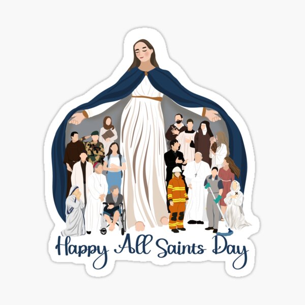 "Happy All Saints Day " Sticker for Sale by Rey-aZ | Redbubble