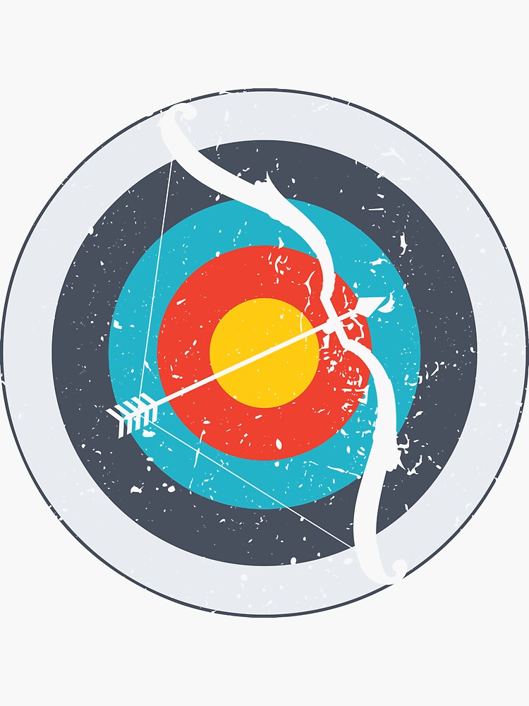 "Archery Bow & Arrow Gift Archer" Sticker for Sale by Spanky3328 ...