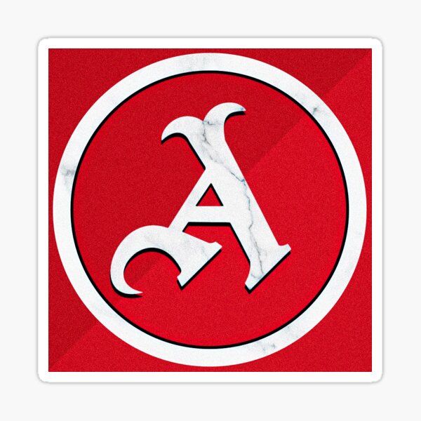 "Arsenal Logo Red & White "HOME"" Sticker for Sale by GoonerGarms ...