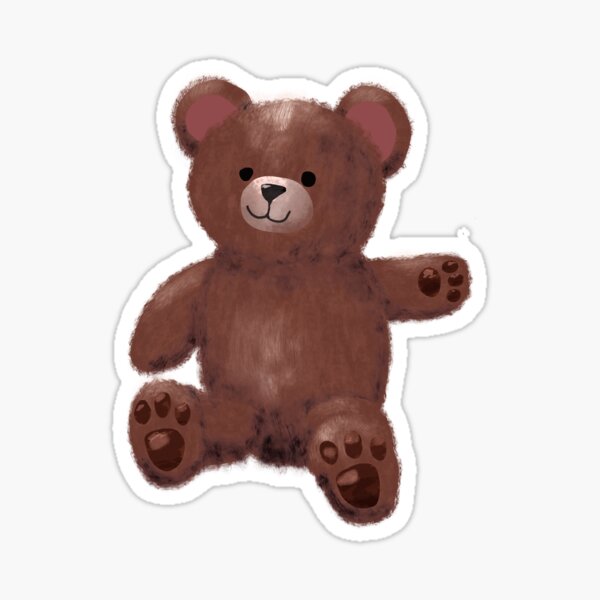 "little teddy bear" Sticker for Sale by Windradkind | Redbubble