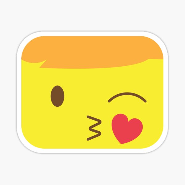 "Kiss emoji " Sticker for Sale by Varun31 | Redbubble