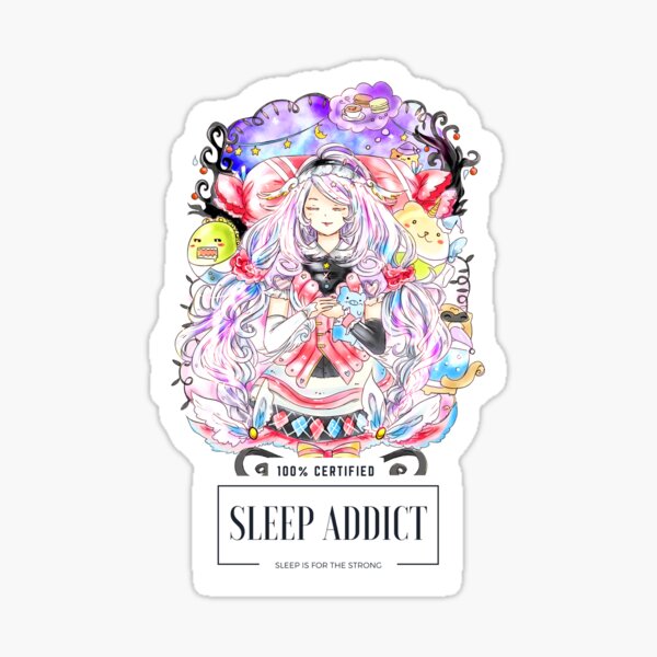 "Princess Hobby #04 - SLEEP ADDICT" Sticker for Sale by candypiggy ...