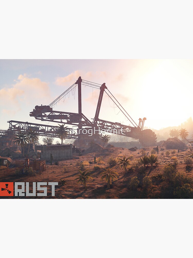 "Rust Game - Giant Excavator" Art Board Print for Sale by FrogHermit ...