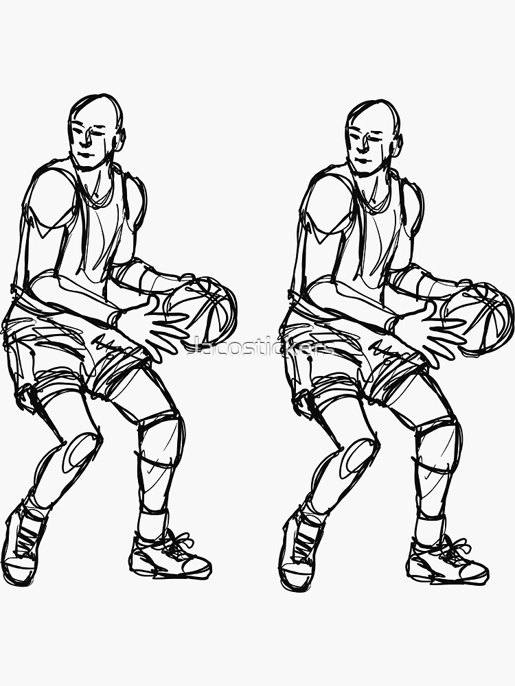 "Basketball gesture drawing sketch playing game basket player athlete ...
