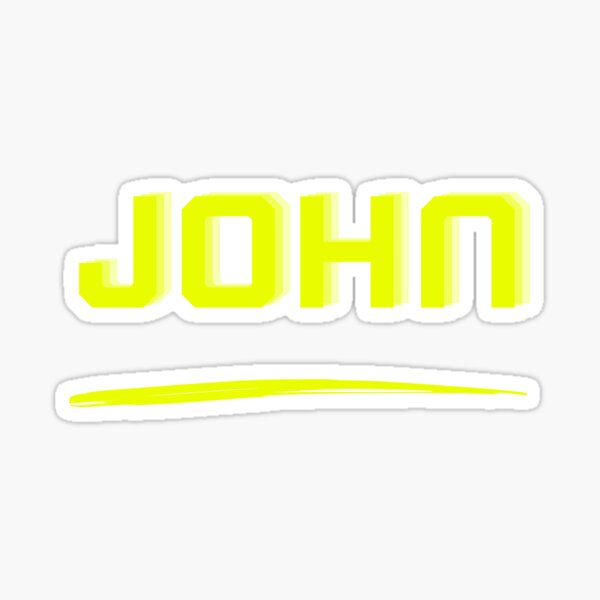 "John Tennis Star - John" Sticker for Sale by TieBreak-Tennis | Redbubble