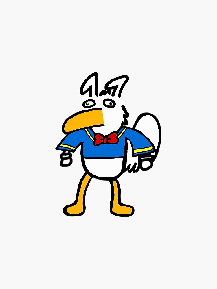 "donald duck petr" Sticker for Sale by eima1 | Redbubble