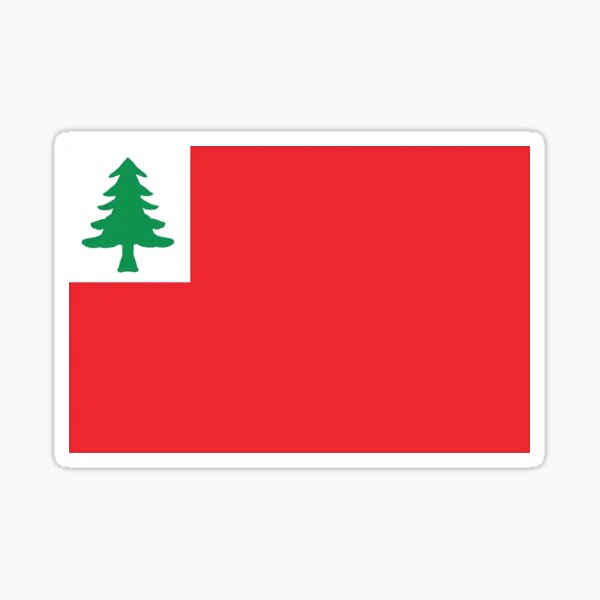 "New England Continental Flag American History Buff" Sticker for Sale ...