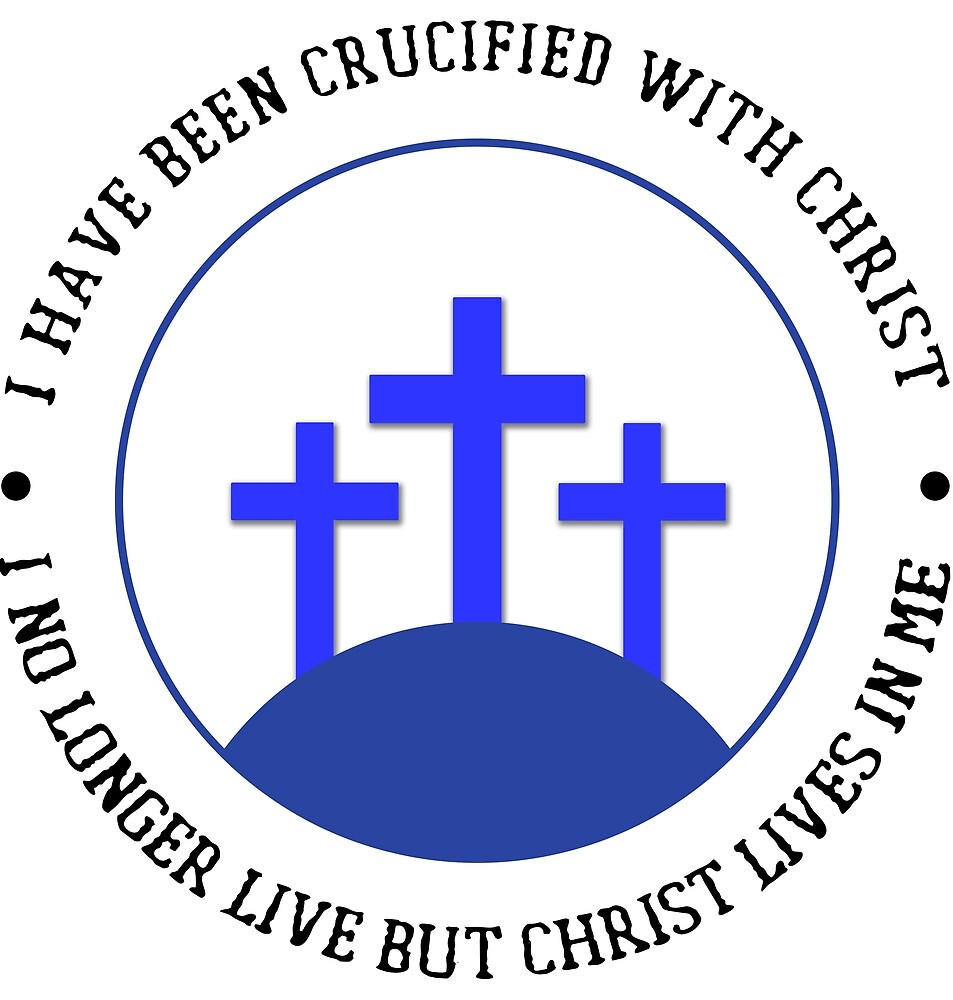 "Crucified with Christ: Calvary scene" by Lorraine Glanz | Redbubble