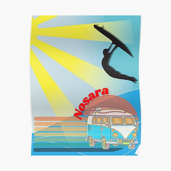 "Greatest Surfing Destinations, radical surfer dude" Poster for Sale by ...