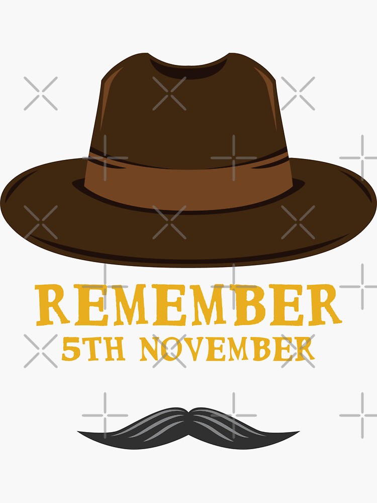 "Remember The Fifth Of November" Sticker for Sale by zesh101 | Redbubble