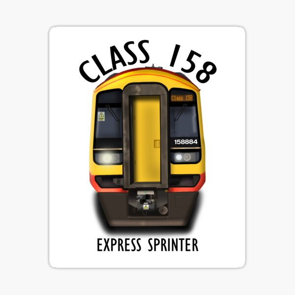 "Class 158 Express Sprinter" Sticker for Sale by jameswattsart | Redbubble