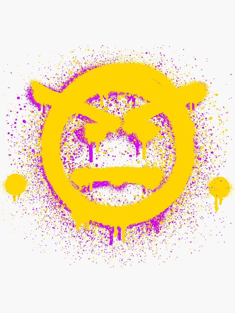"ANGRY FACE tag" Sticker for Sale by ReKvest | Redbubble