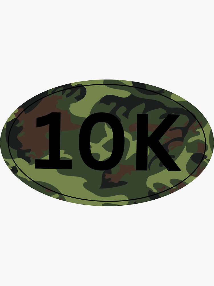 "Camo, 10K - Black" Sticker for Sale by LatterDaze | Redbubble