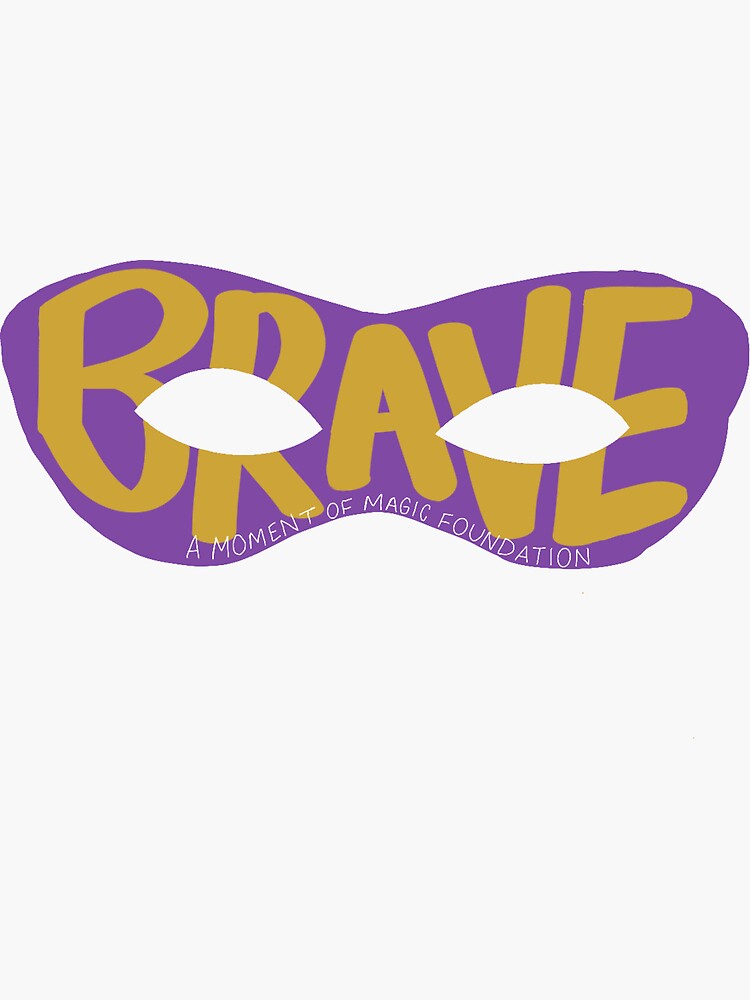 "Brave Mask" Sticker for Sale by amomjmu | Redbubble