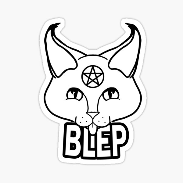 "Caracal Blep" Sticker for Sale by vibes4hightimes | Redbubble