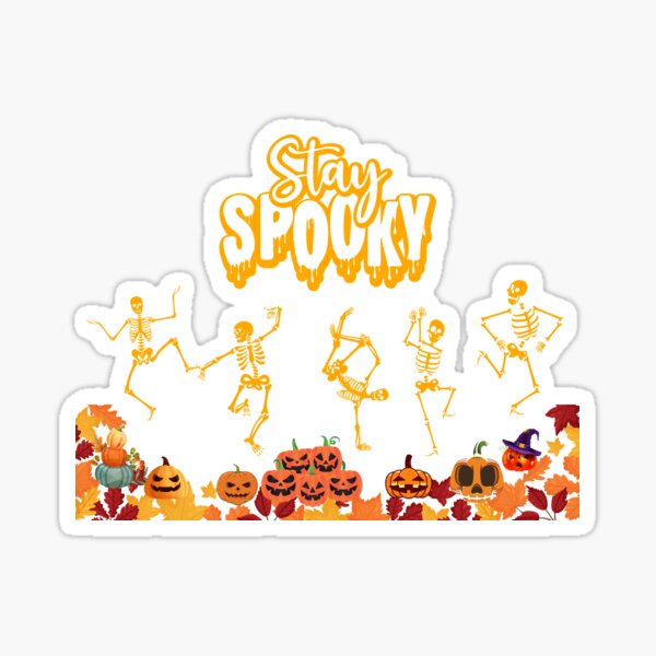 "Halloween - Stay Spooky " Sticker for Sale by enzosartworks | Redbubble