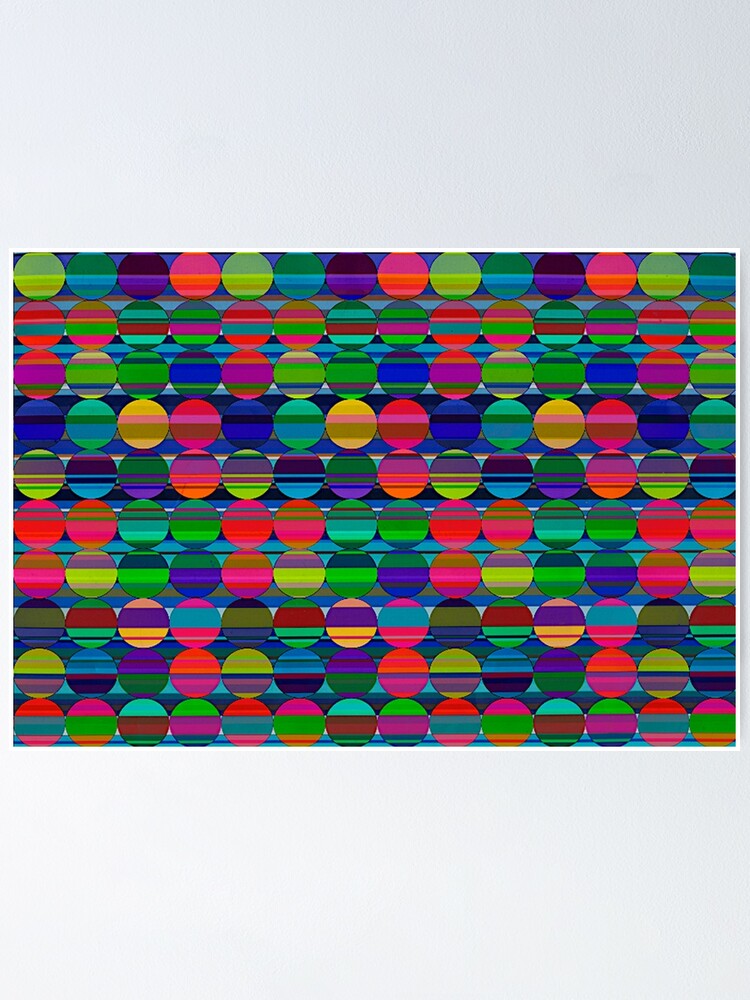 "Spotty Stripey Spots" Poster for Sale by Eclectilina | Redbubble