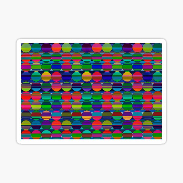 "Spotty Stripey Spots" Sticker for Sale by Eclectilina | Redbubble