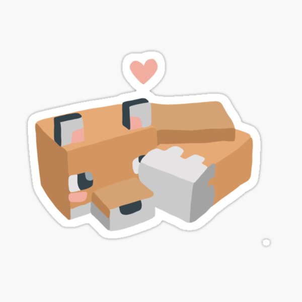 "cute minecraft fox" Sticker for Sale by BridieRitchi | Redbubble