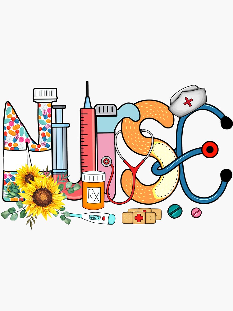 "Nurse" Sticker for Sale by htmdesign1 | Redbubble