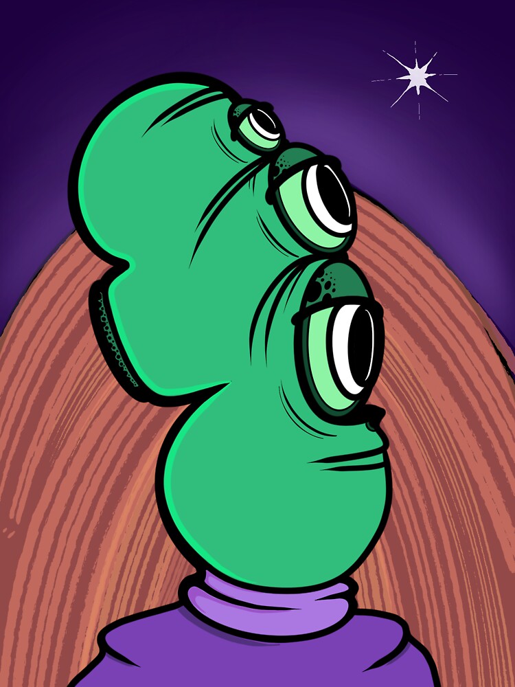 "Vegan Alien" Sticker for Sale by VeganAlienArt | Redbubble