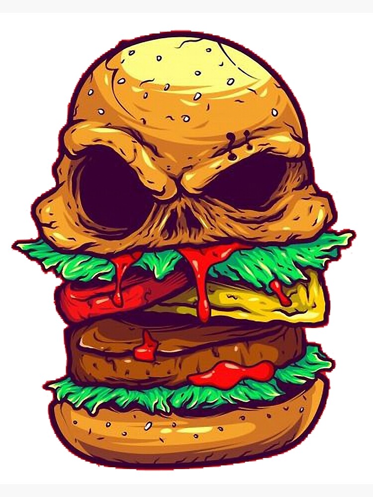 "HORROR BURGER" Poster for Sale by bejarano518 | Redbubble