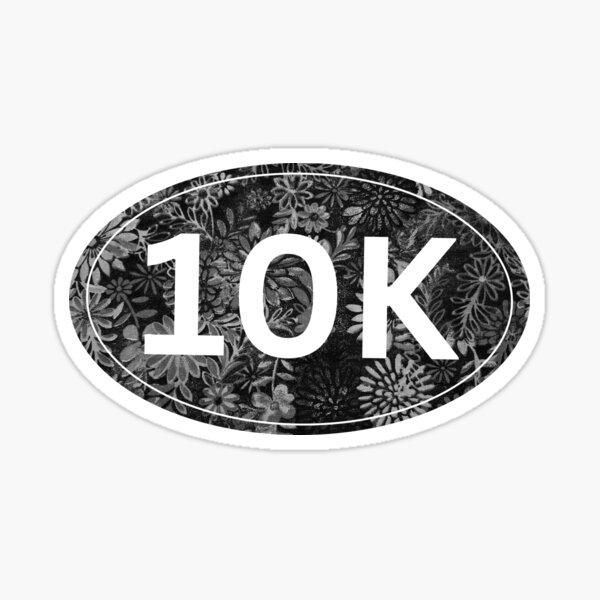 "Monochrome Floral, 10K" Sticker for Sale by LatterDaze | Redbubble