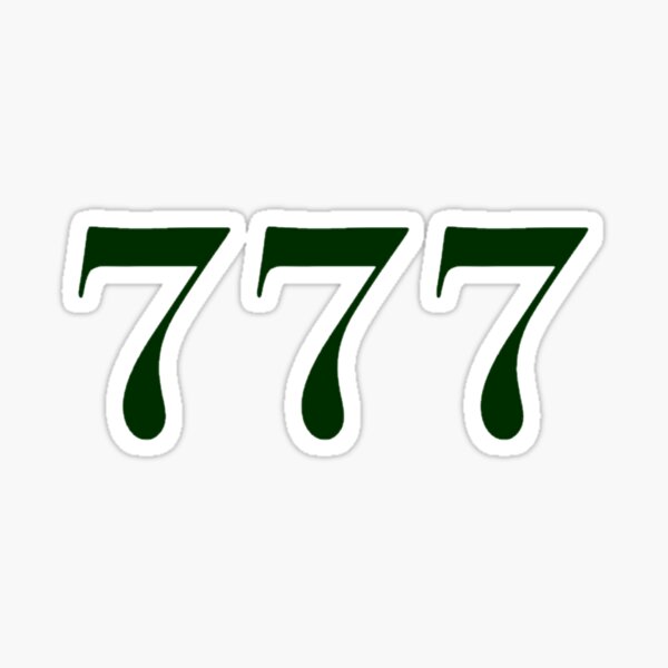 "777" Sticker for Sale by tbh-isaiah | Redbubble