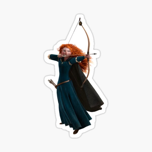 "Brave Merida" Sticker for Sale by ibrahimadel2020 | Redbubble