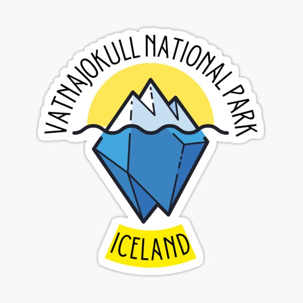 "Vatnajokull National Park" Sticker for Sale by Denel-Arts | Redbubble