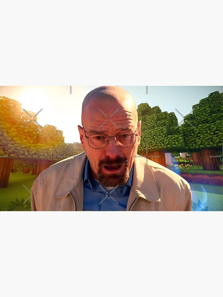 "Walter white Minecraft meme , Walter white shock " Art Print for Sale ...