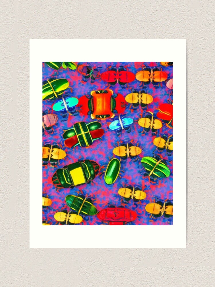 Impression artistique « Malevich psychédélique Beetle bug insecte ...