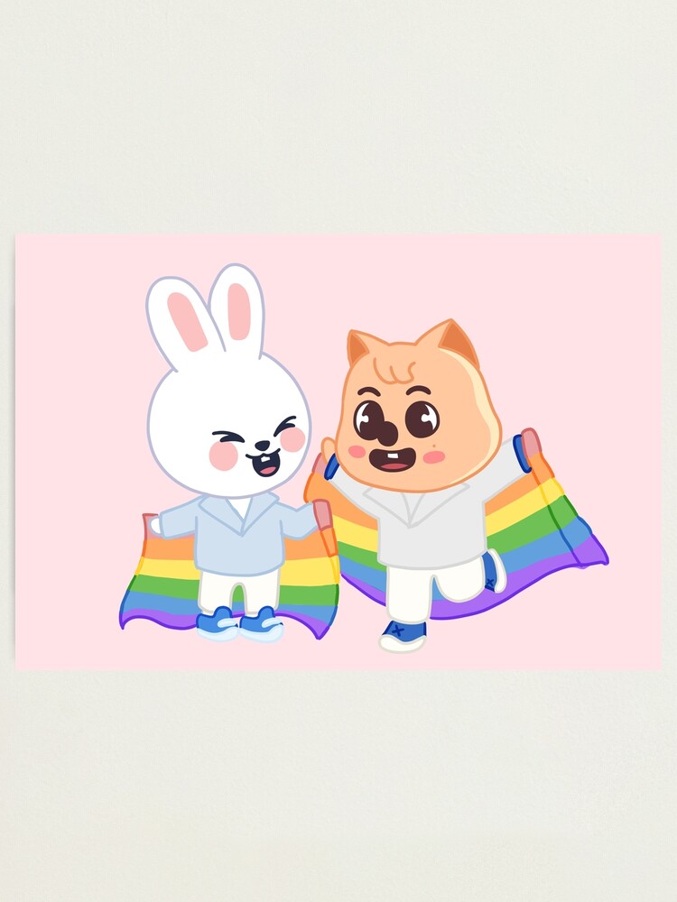 "STRAY KIDS (SKZOO) Leebit and Han Quokka Pastel Rainbow(Pride ...