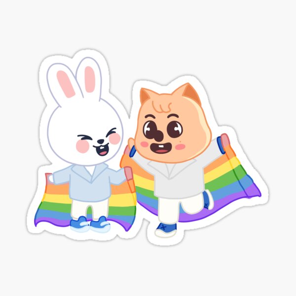 "STRAY KIDS (SKZOO) Leebit and Han Quokka Pastel Rainbow(Pride ...