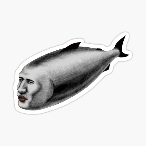 "fish meme" Sticker for Sale by tttatia | Redbubble